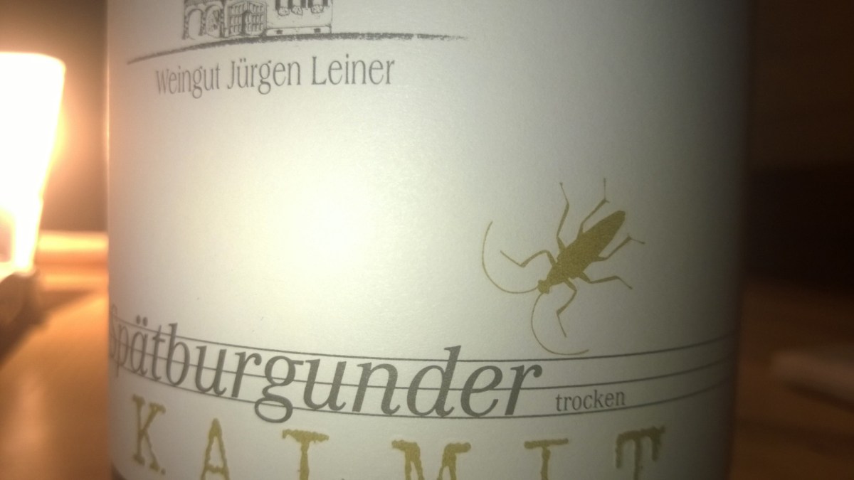 Spätburgunder, Kalmit, Weingut Jürgen Leiner, 2009 – Wine and Food
